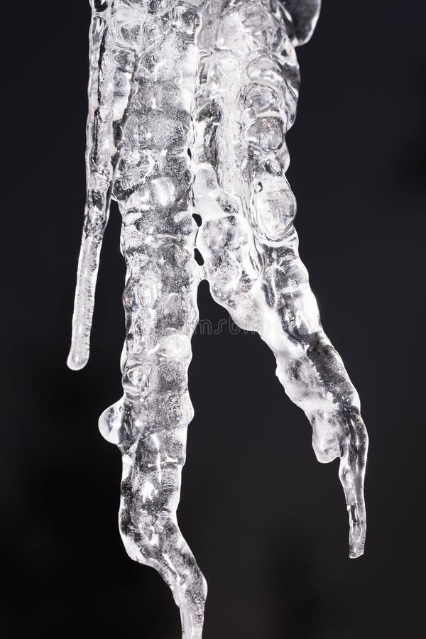 Large icicle in December5 stock image. Image of closeup - 46137441