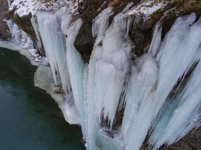 Frozen Cliff stock photo. Image of edge, fall, nature - 23423220