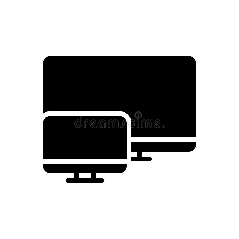 Black Solid Icon for Large, Big and Great Stock Vector - Illustration ...
