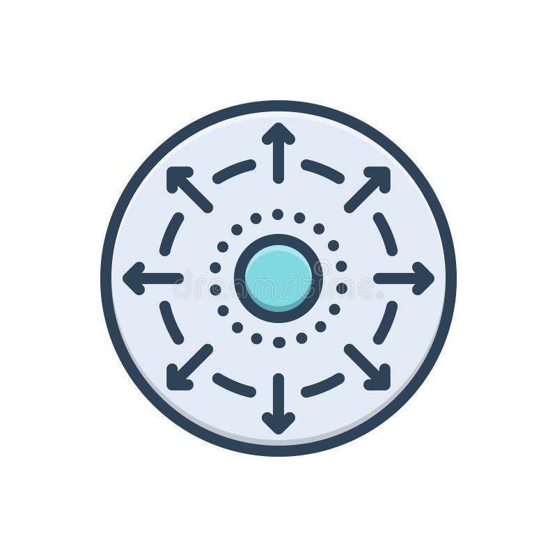 Color Illustration Icon for Large, Huge and Stretch Stock Illustration ...