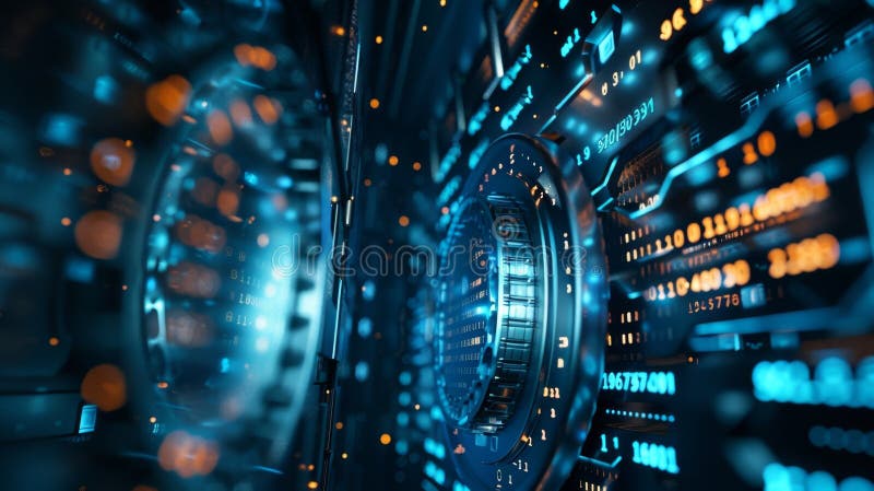 A Large Imposing Digital Vault Protected by Complex Codes and Layers of ...