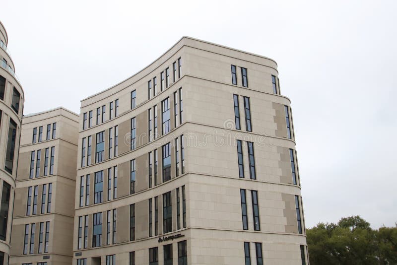 A Large and Impressive Building Adorned with the Letters Bb on Its Side ...