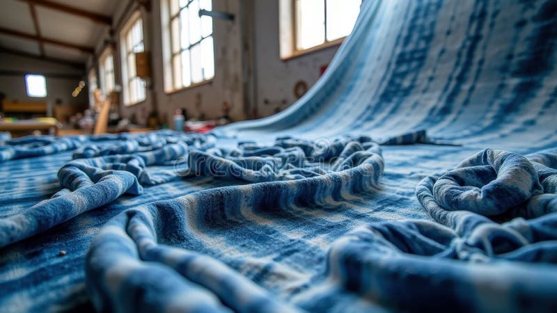 Large Indigo Dyed Fabric Stock Illustrations – 4 Large Indigo Dyed ...