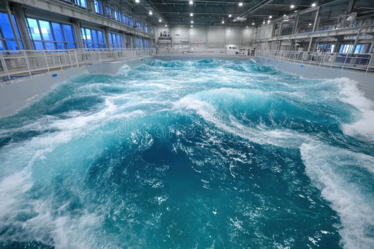 Large Indoor Wave Pool Showcases Dynamic Water Movement and Engineering ...