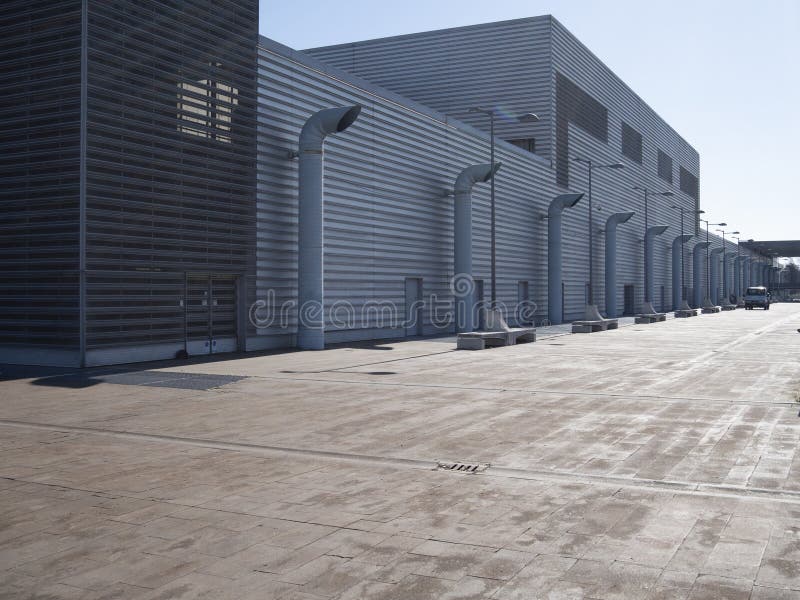 Cremona, Italy March 15th 2025 Industrial Building with Ventilation ...