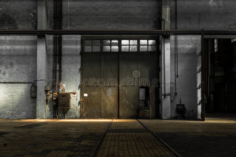 Large industrial door stock photo. Image of industrial - 33990678