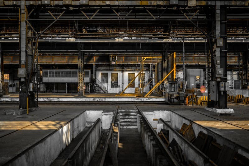 Large industrial door stock photo. Image of floor, tiles - 33991502