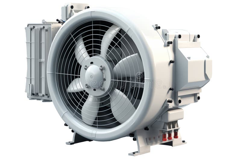 Large Industrial Fan for Ventilation in Factories and Warehouses Stock ...