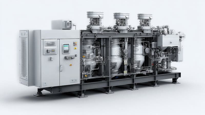 Generative AI Large Industrial Gas Compressor with Multiple Components ...