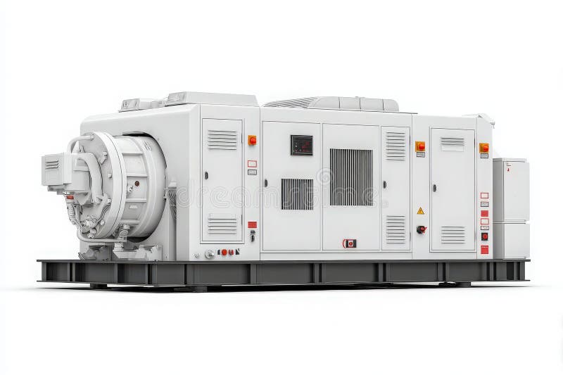 Industrial Generator Providing Electricity in a Controlled Environment ...