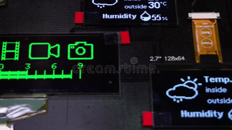 Large Industrial Machine Chip with Digital Display. Stock Video - Video ...