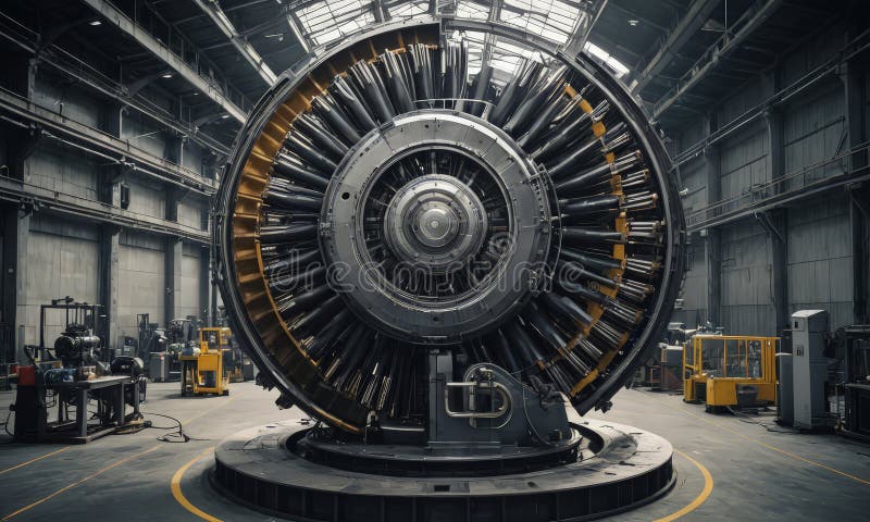 Large Industrial Machine with Circular Propeller-like Structure is ...