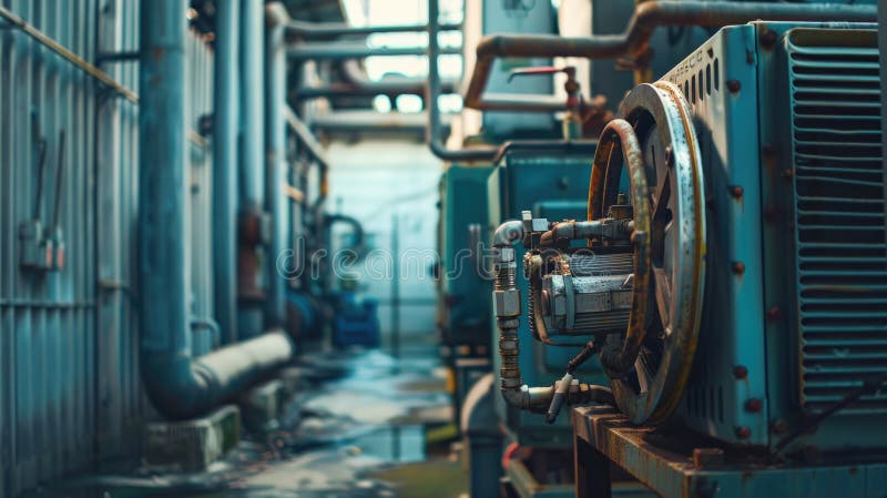 Large Industrial Machine Inside Building Suitable Manufacturing ...