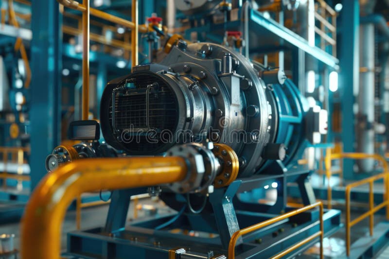 A Large Industrial Machine Inside a Building. Suitable for Industrial ...