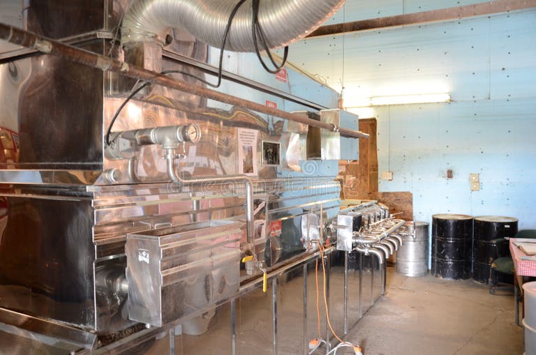 Large Industrial Machine or Process for Making Maple Syrup Stock Image ...
