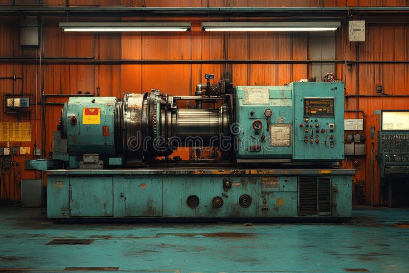 A Large, Industrial Machine Sits in a Factory Setting, Featuring a ...