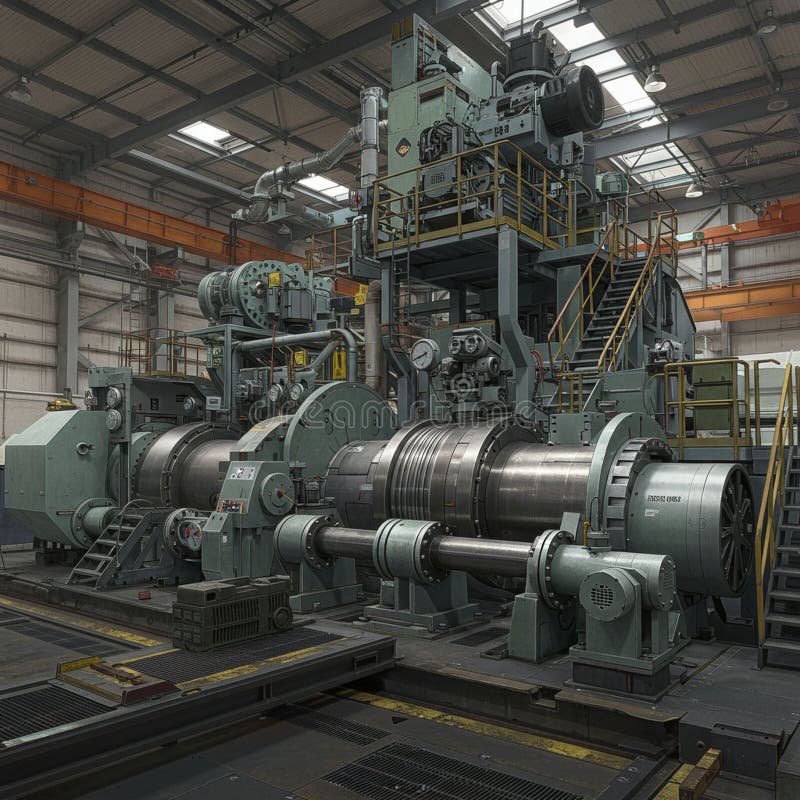 Large Industrial Machine in a Spacious Factory Environment, Featuring ...