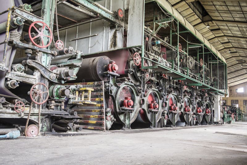 The Large Industrial Machines of the Past are Outdated Stock Image ...