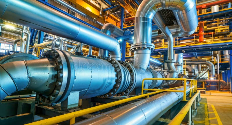 A Large Industrial Pipe System in a Refinery with Advanced Technology ...