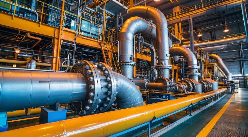 A Large Industrial Pipe System in a Refinery with Advanced Technology ...