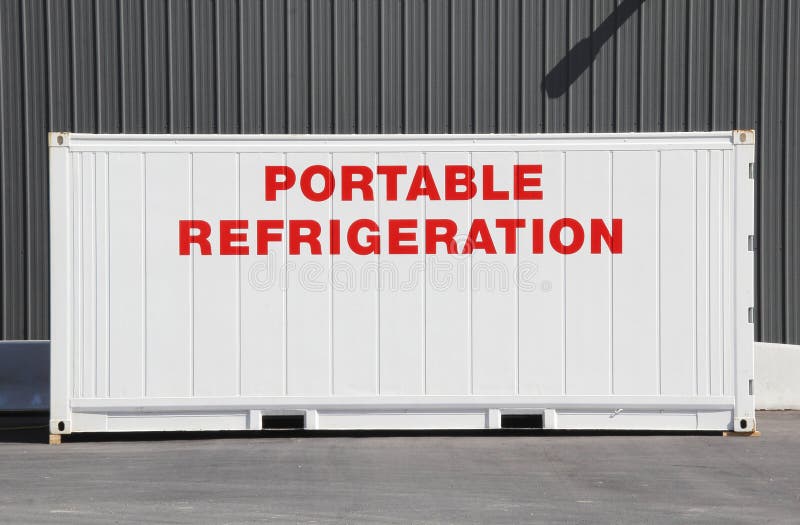 Large Industrial Portable Refrigeration System Stock Photo - Image of ...