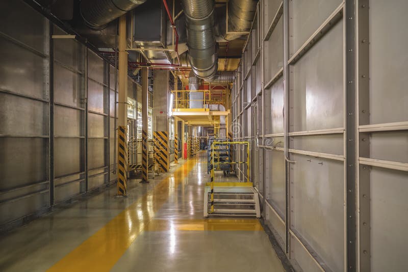 Large Industrial Premises Inside the Automobile Plant Stock Image ...