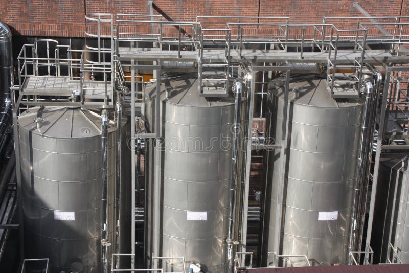 Large industrial tanks stock image. Image of industry - 39899881