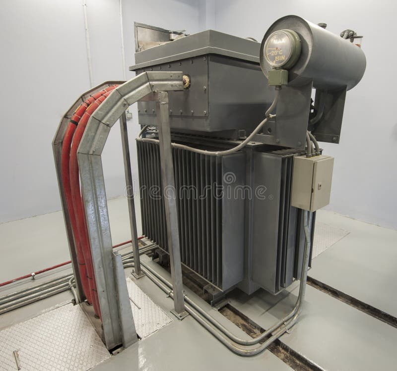 Large Industrial Transformer Stock Photo - Image of heavy, electric ...