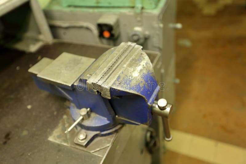 Large industrial vise stock image. Image of push, hold - 83011843