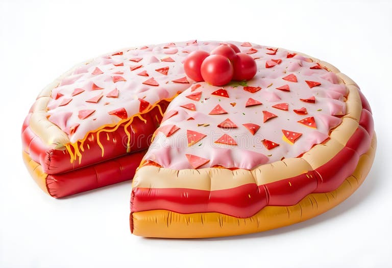 A Large, Inflatable Pool Float Designed To Look Like a Slice of Pizza ...