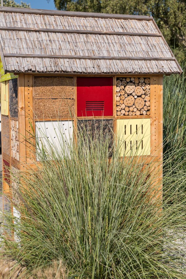 Large Insect House for Beneficial Insects Stock Image - Image of ...