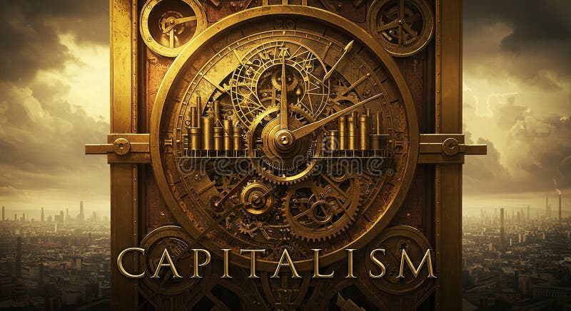 A Large, Intricate Clock with Exposed Gears and Mechanical Components ...