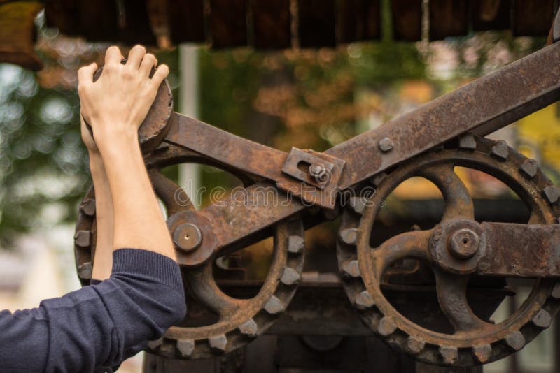 Large iron rusty mechanism stock image. Image of industry - 246912475