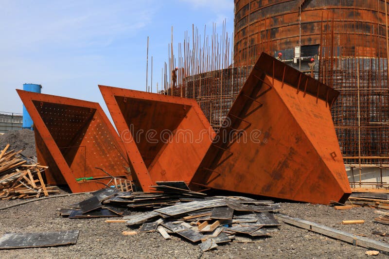 Large Iron Work Facility from Above Stock Image - Image of casting ...
