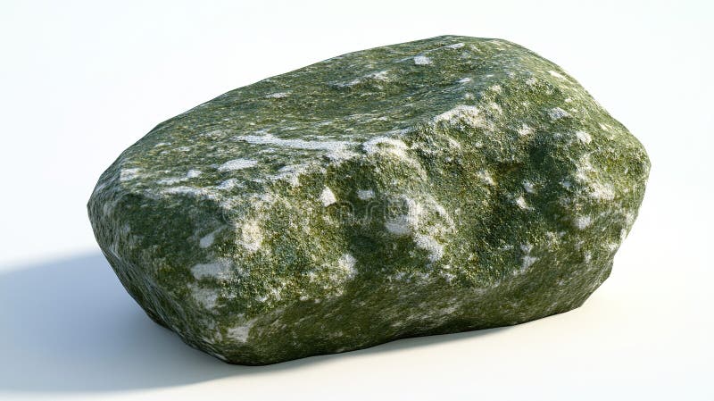 Green Mossy Boulder stock illustration. Illustration of stone - 368718659
