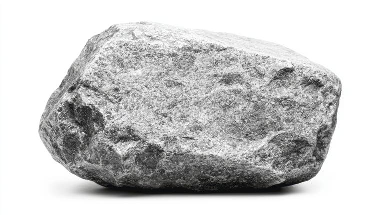 A Large, Irregularly Shaped Rock with a Rough Texture and a Light Gray ...