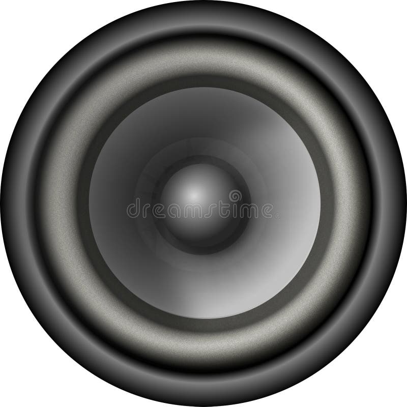 Large Isolated Speaker Cone Vector Icon Artwork Stock Vector ...