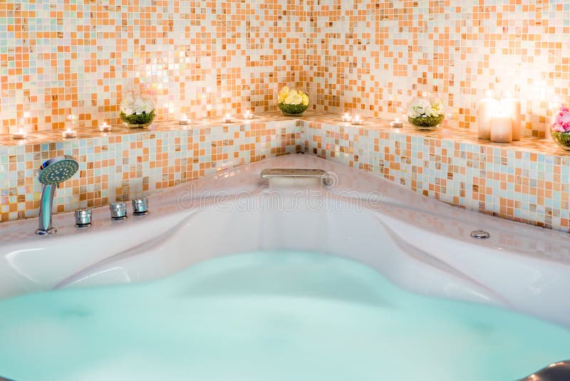 Jacuzzi Water Ripples and Bubbles Stock Image - Image of ripple ...