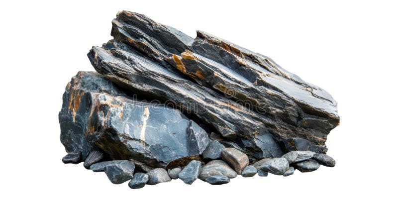 Large Jagged Rock Formation Isolated on Transparent Background Stock ...