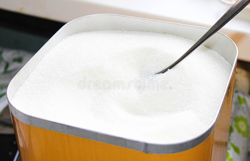 A Large Jar in Which Sugar is Stored Stock Image - Image of container ...