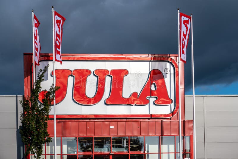 Exterior Logo of a KFC Trademark Fried Chicken Restaurant in a Big City ...