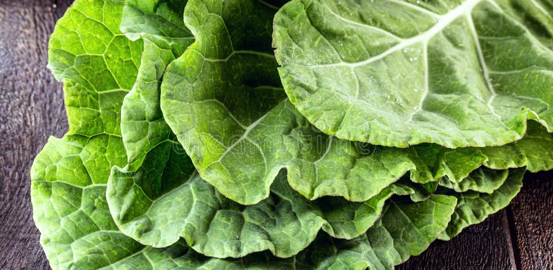 Large Kale Leaves, Loose and Green, Used in Cooking Stock Image - Image ...