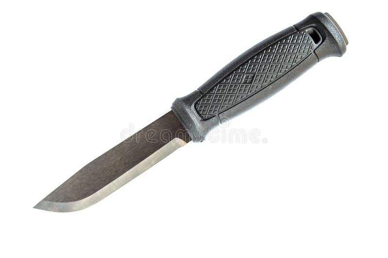 Large Knife with a Fixed Blade on a White Background Stock Image ...