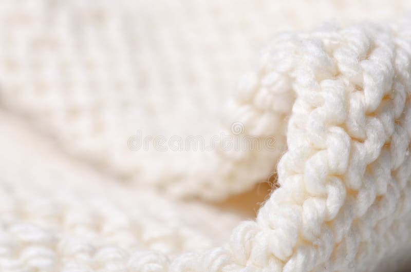 Large Knit White Fabric Texture Textile Macro Stock Photo - Image of ...