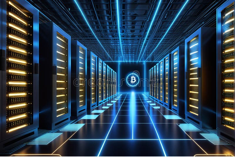 A Large Laboratory Made of Bit Coin, Showing a Way To a Large Bitcoin ...