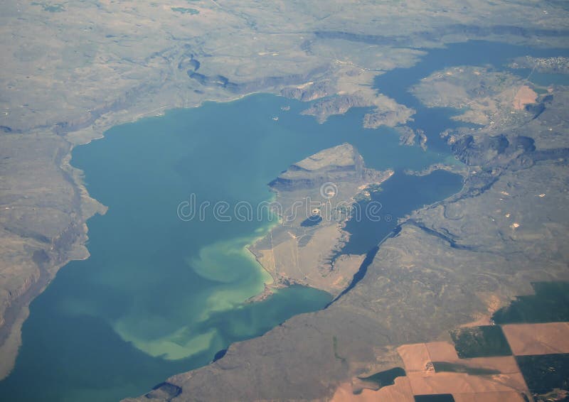 Large Lake Aerial View stock photo. Image of america - 24742100