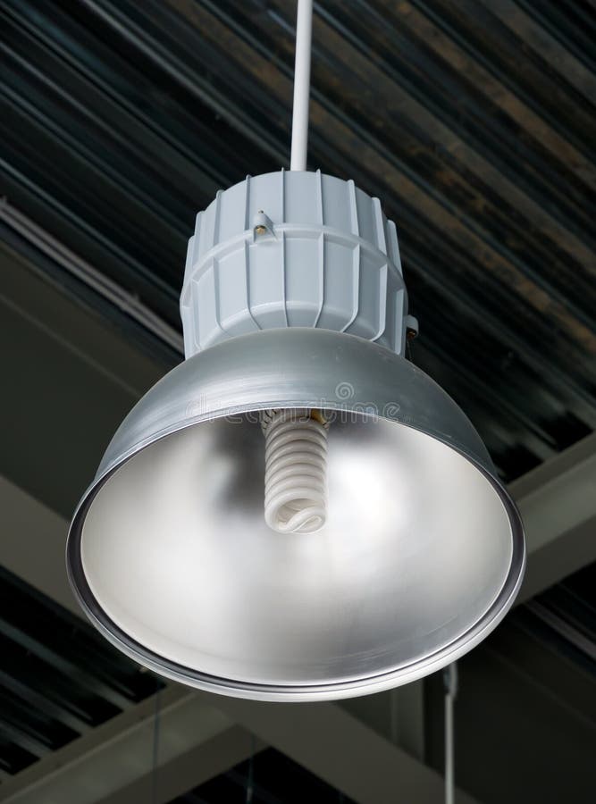 Large Lamp for Industrial Hall Lighting Stock Image - Image of lamp ...
