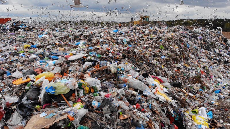 Large Landfill Near the Metropolis. View from the Drone. Stock Image ... Large Landfill Near the Metropolis. View from the Drone. Stock Image ...