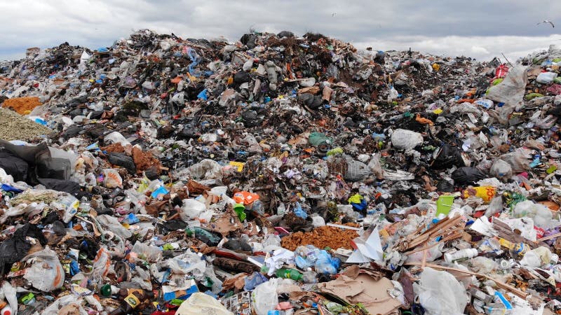 Large Landfill Near the Metropolis. View from the Drone. Stock Photo ...