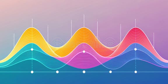 Large Language Model Artificial Intelligence Optimization Abstract Art Depicting Colorful Wave ...